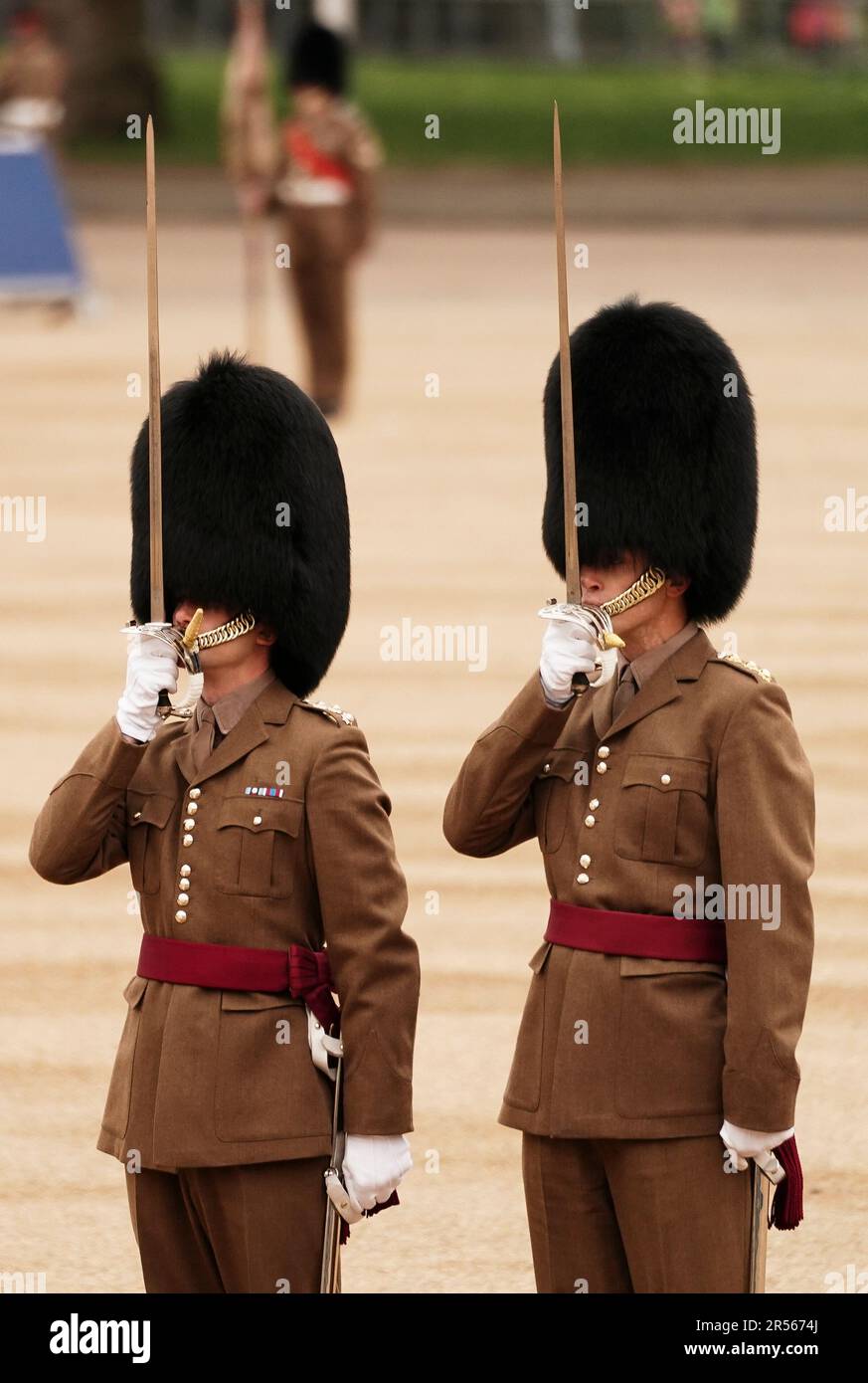 Troops of the Household Cavalry during the Brigade Major's Review, the ...