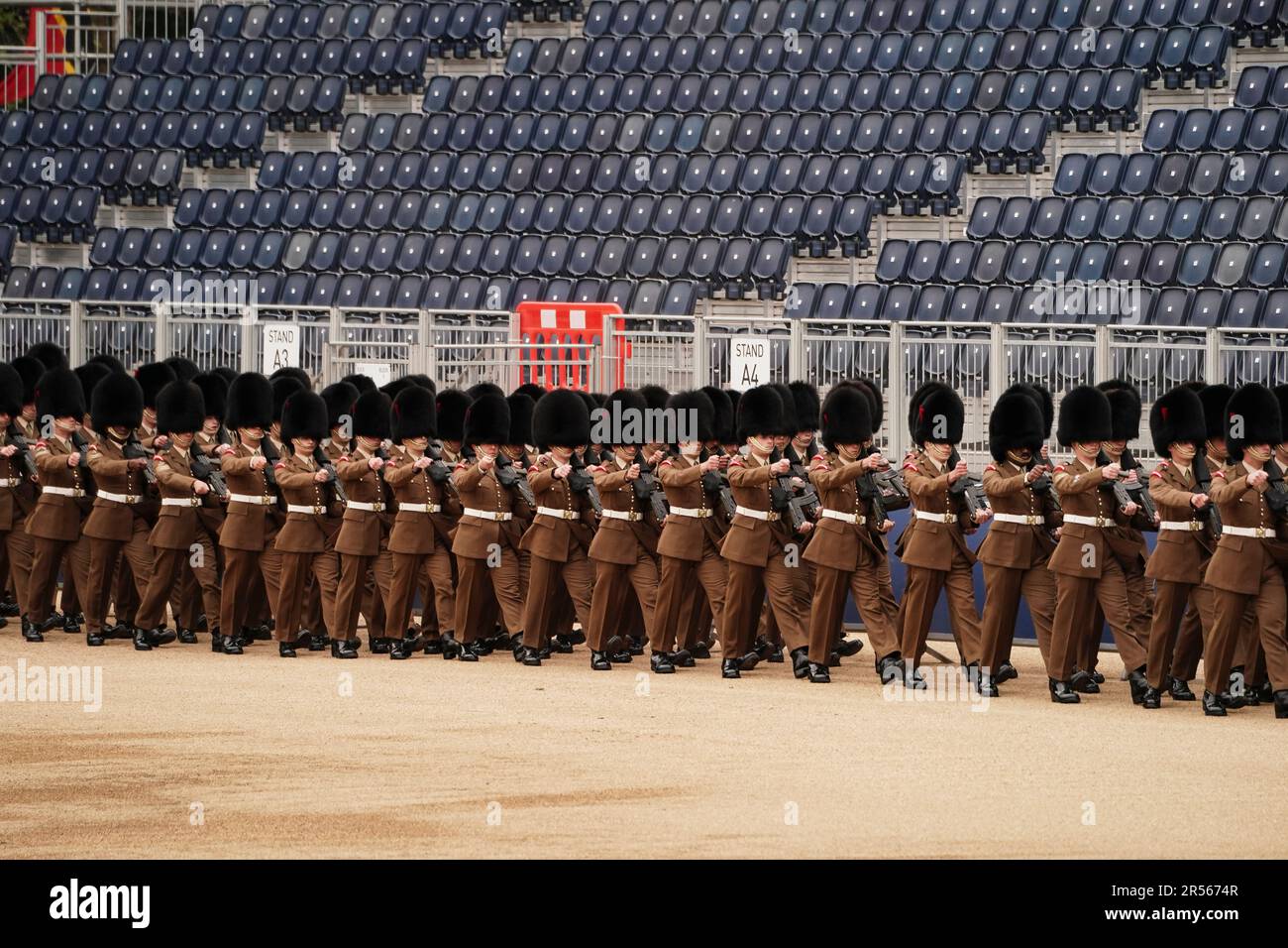 Troops of the Household Cavalry during the Brigade Major's Review, the ...