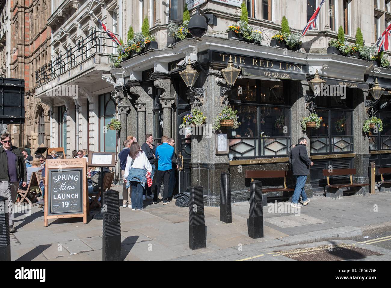 London, United Kingdom - 04 07 2023: Very famous The Red Lion pub ...
