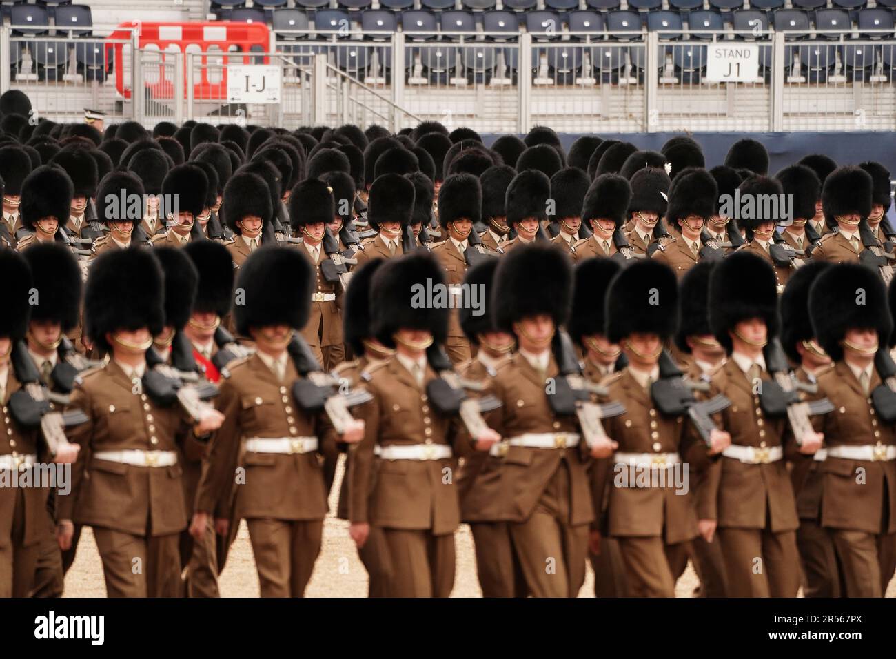 Troops of the Household Cavalry during the Brigade Major's Review, the ...