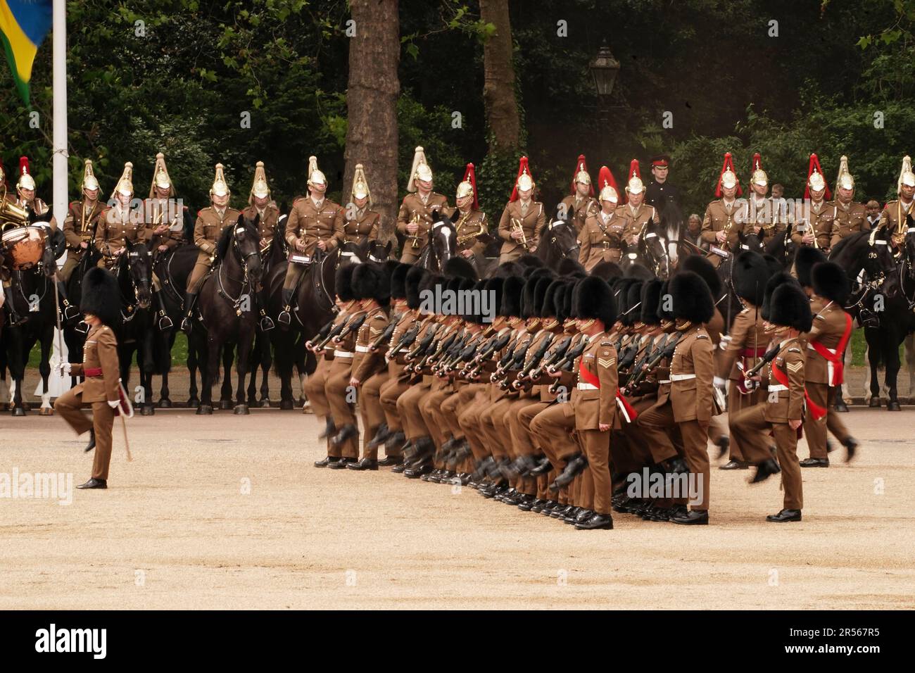Troops of the Household Cavalry during the Brigade Major's Review, the ...