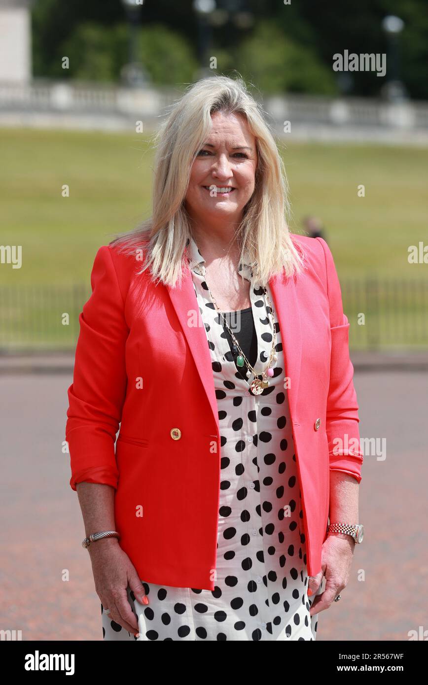 Northern Ireland Ambassador for Kidney Care UK Jo-Anne Dobson outside ...