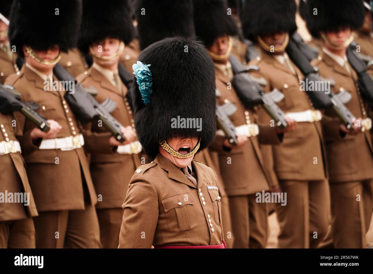 Troops of the Household Cavalry during the Brigade Major's Review, the ...