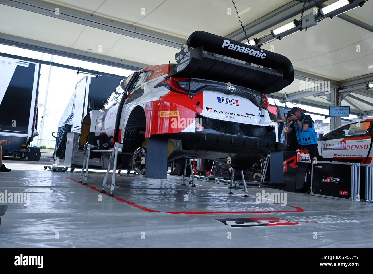 Toyota gr yaris rally1 hybrid service park hi-res stock photography and ...