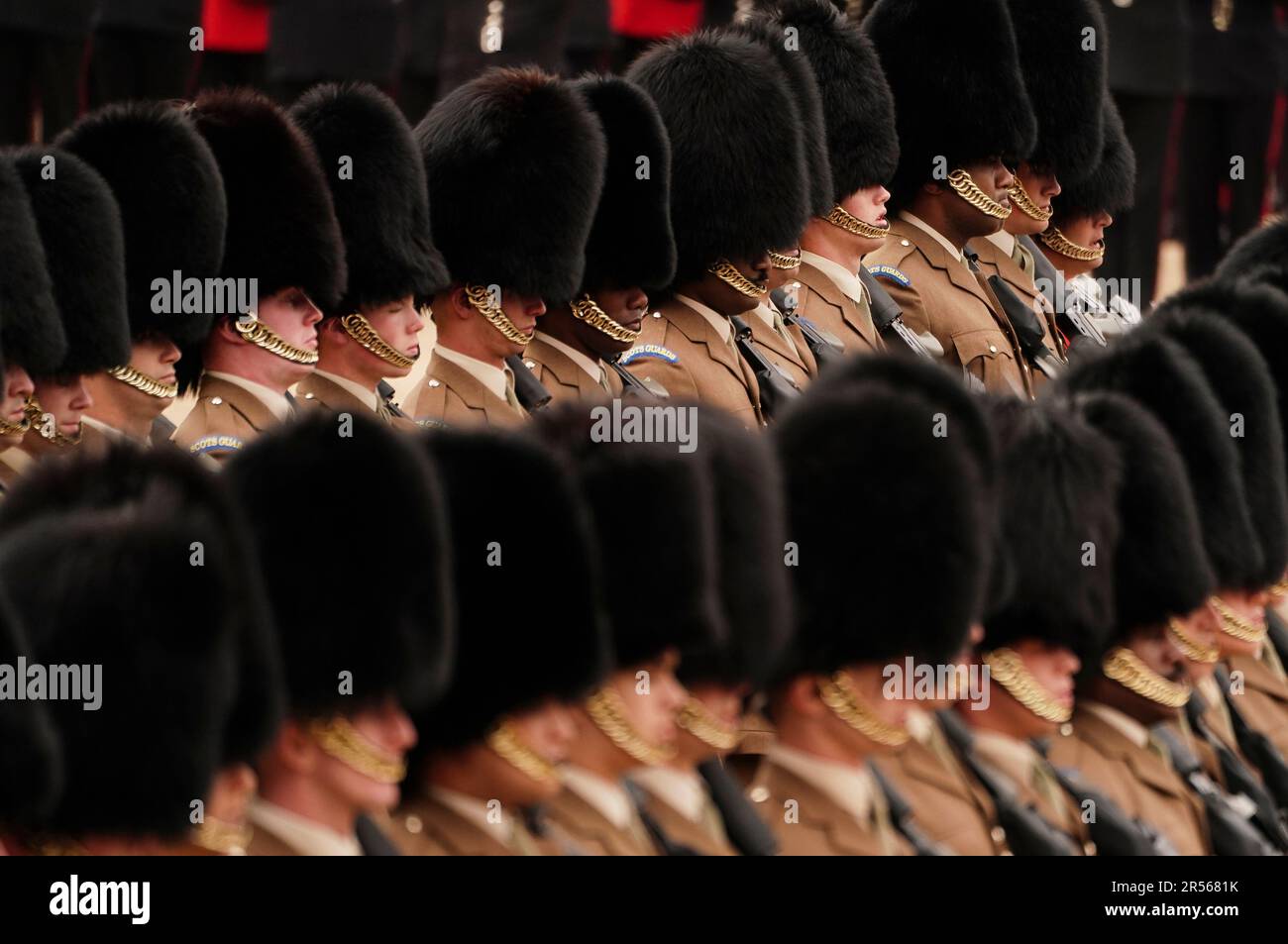Troops of the Household Cavalry during the Brigade Major's Review, the ...