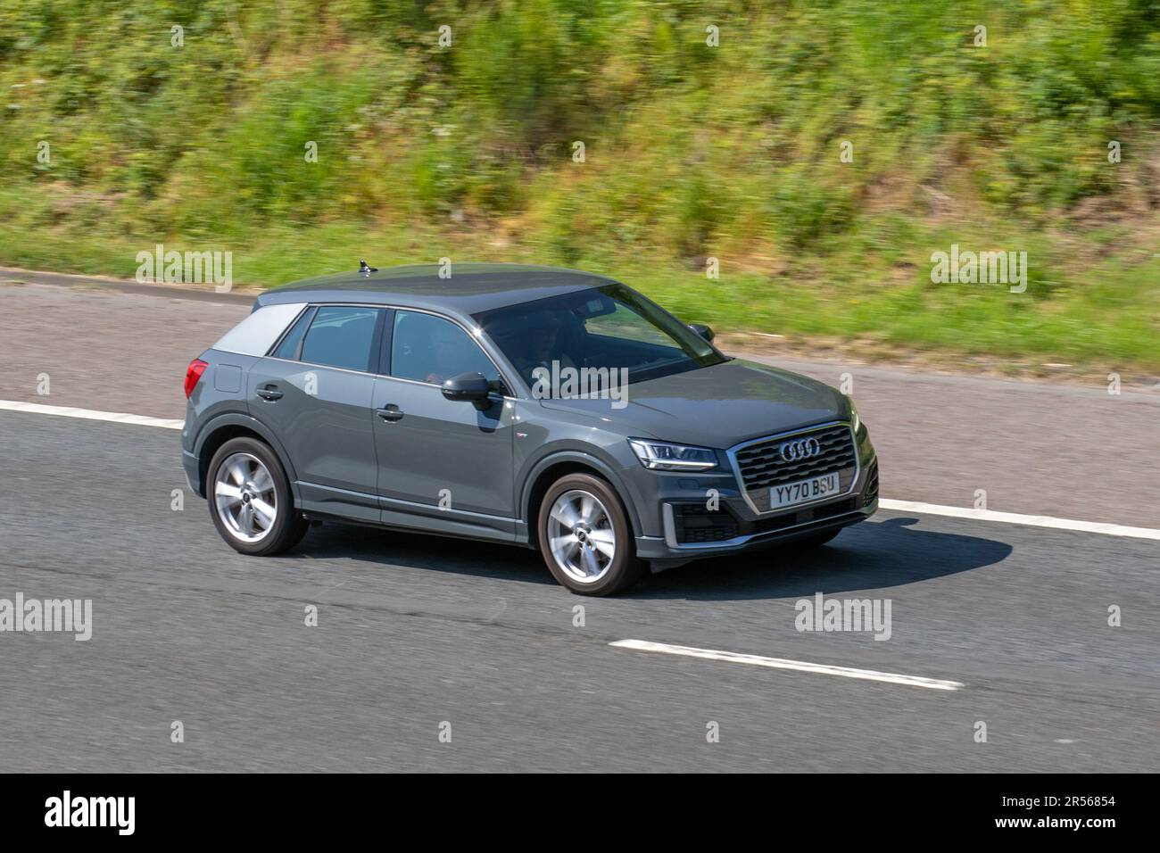 2020 Grey Audi Q2 S Line 35 TFSI Petrol 1498 cc Stock Photo - Alamy