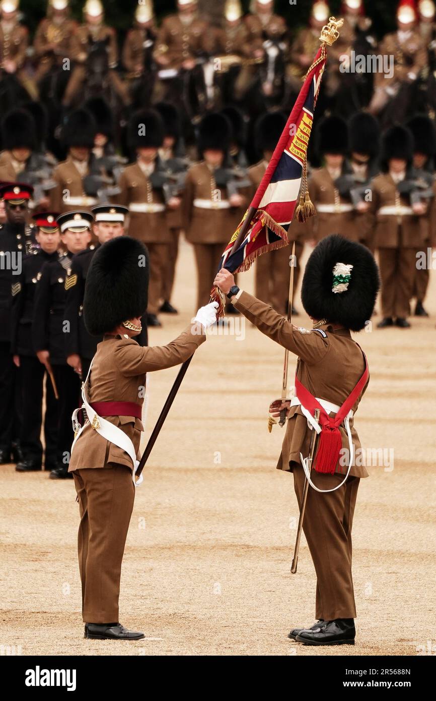 Troops of the Household Cavalry during the Brigade Major's Review, the ...