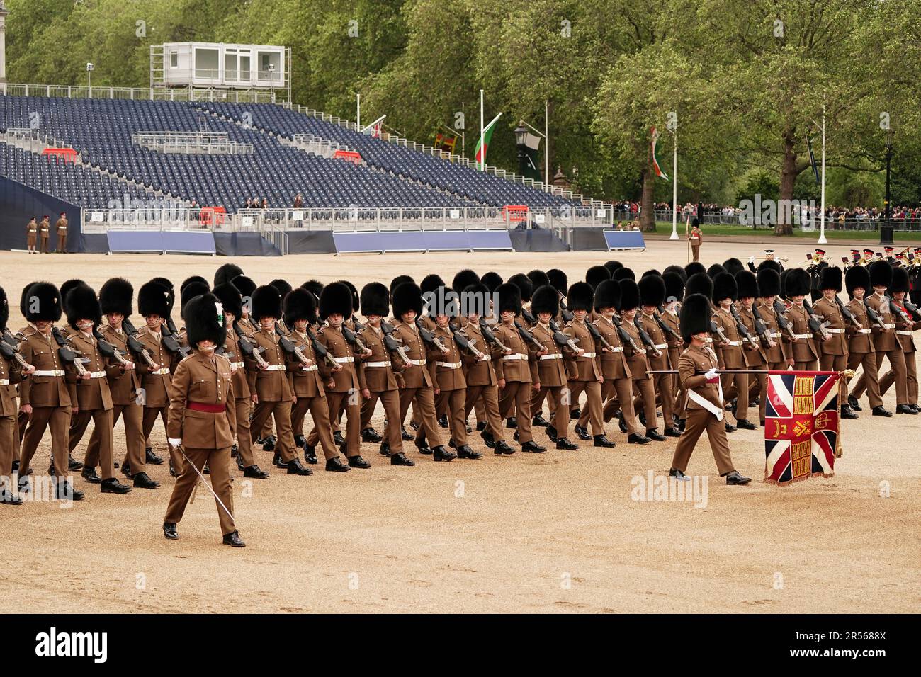Troops of the Household Cavalry during the Brigade Major's Review, the ...
