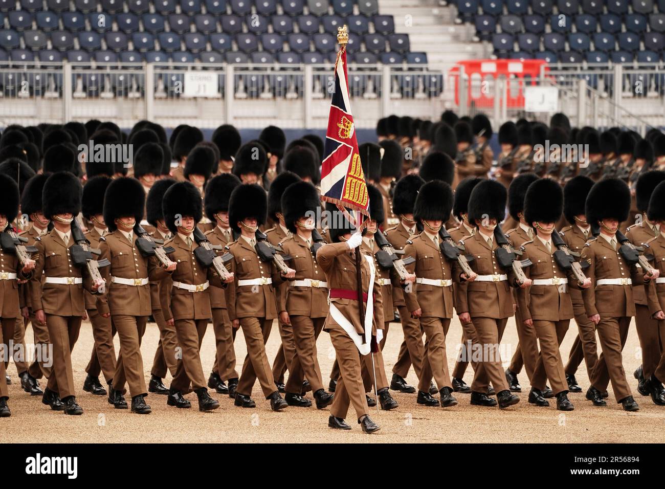 Troops of the Household Cavalry during the Brigade Major's Review, the ...