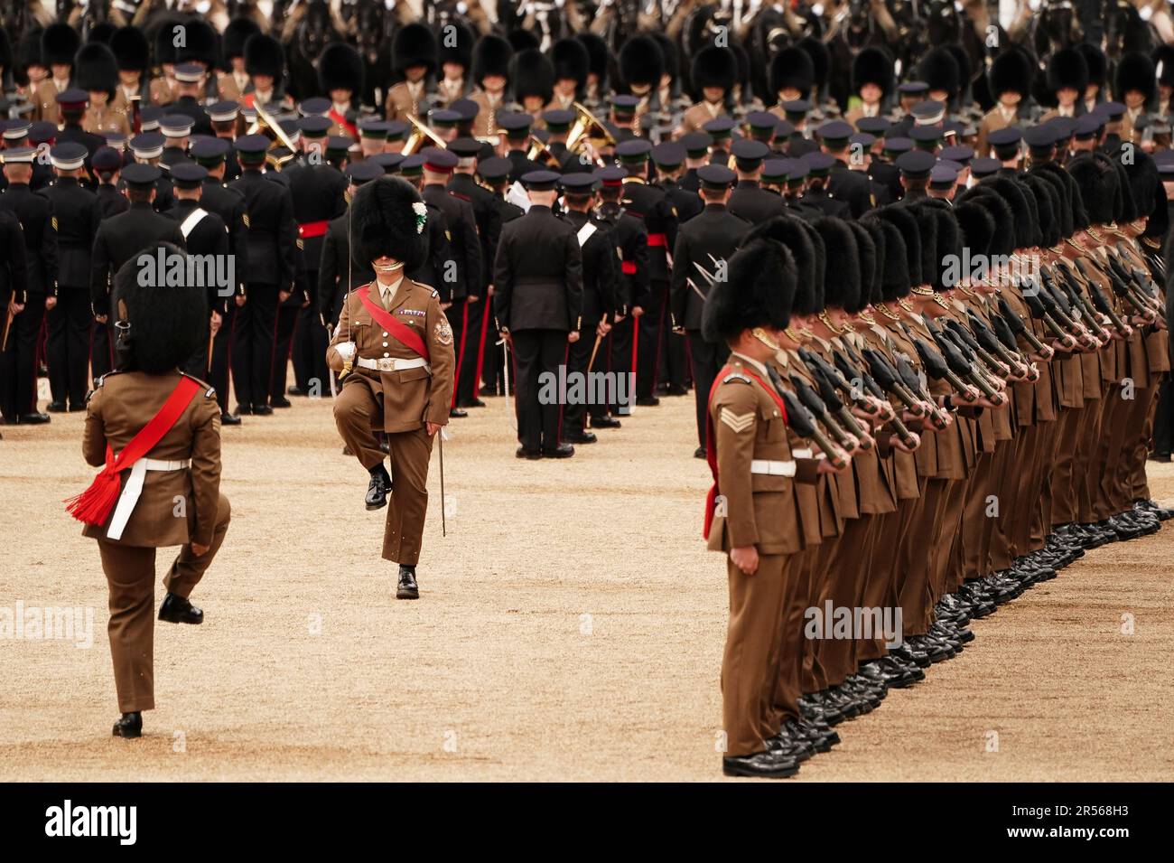 Troops of the Household Cavalry during the Brigade Major's Review, the ...