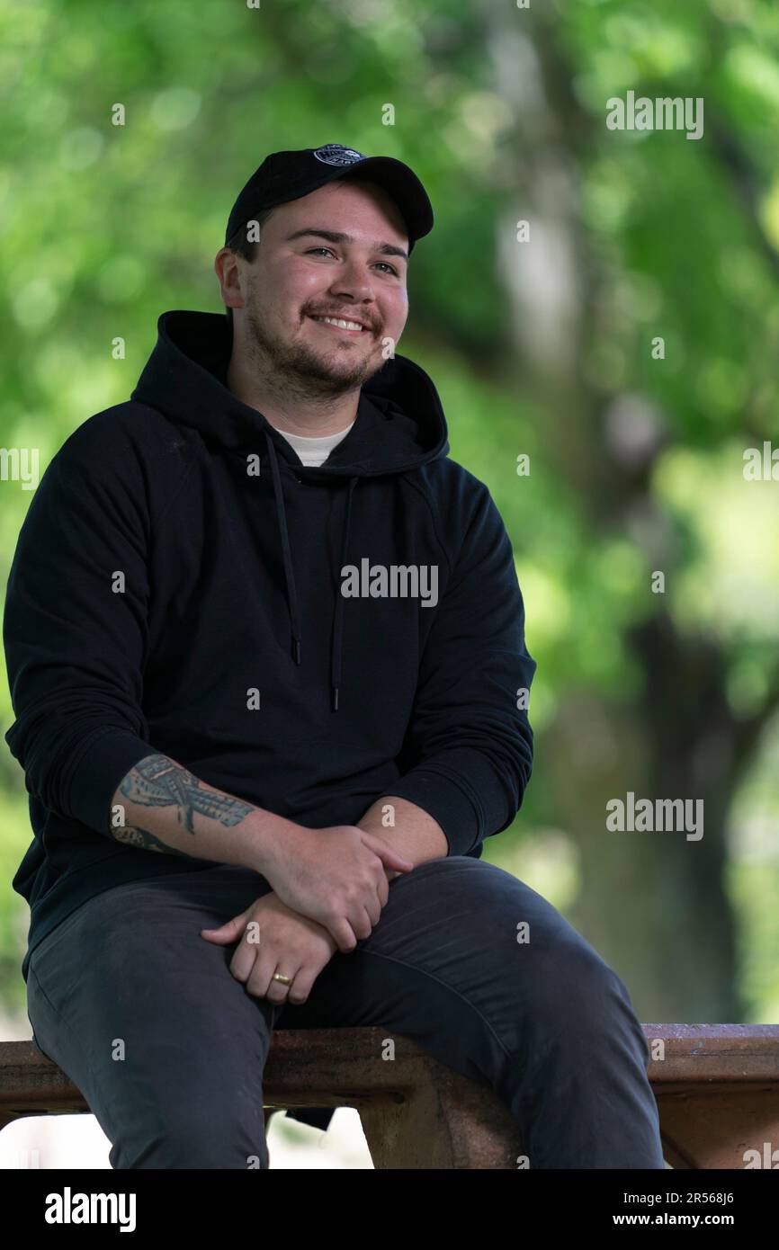 Tommy Prine poses for a portrait in Nashville, Tenn., on April 25, 2023 ...