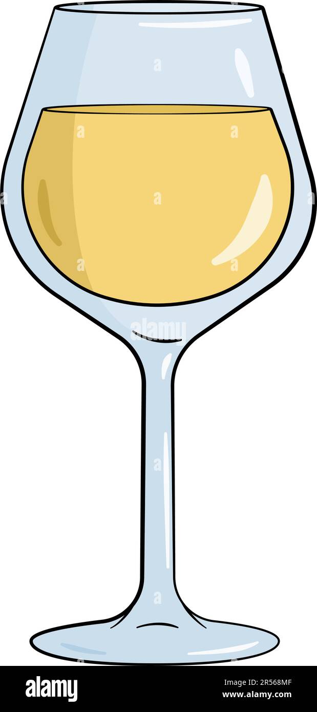 Wineglass reflection on white Stock Vector Images - Alamy