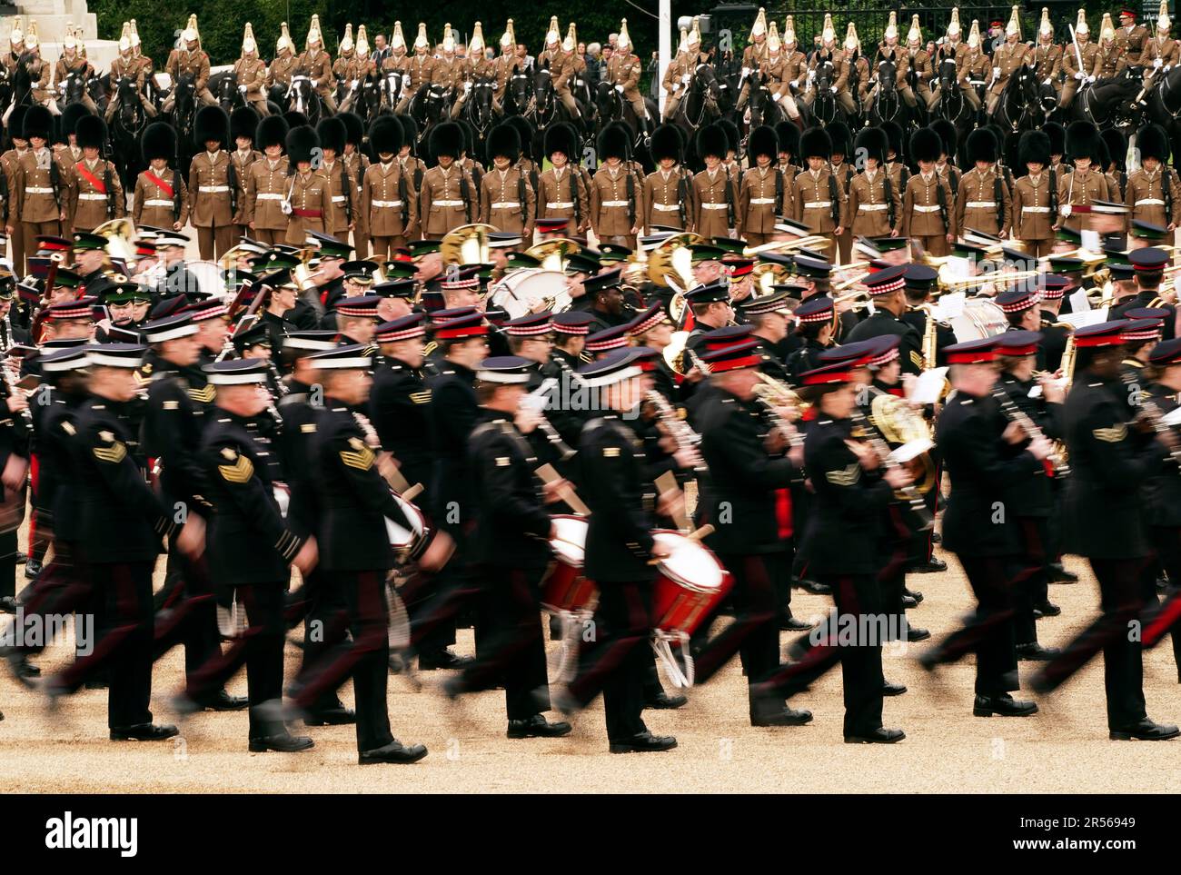 Troops of the Household Cavalry during the Brigade Major's Review, the ...