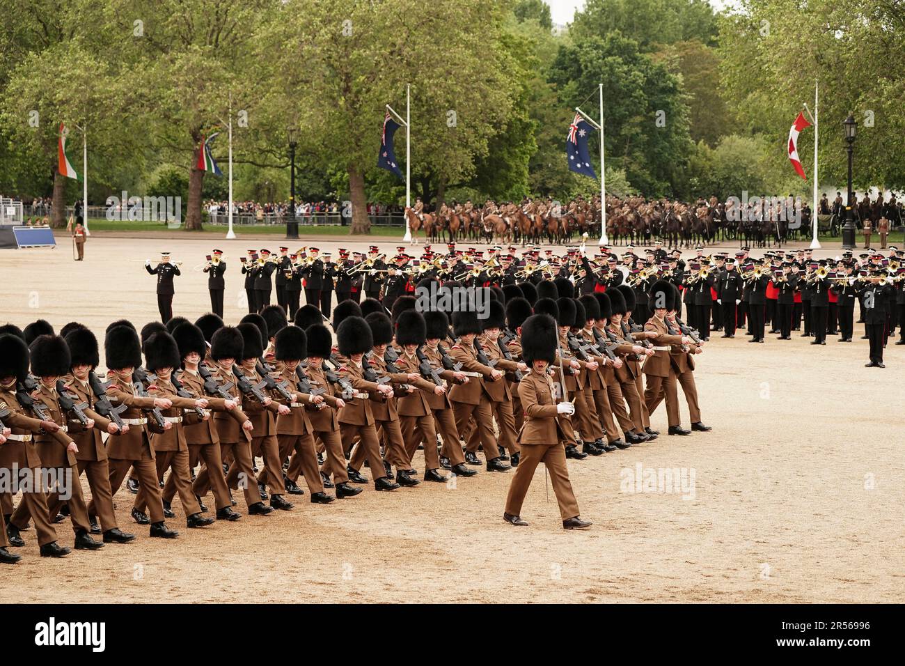 Troops of the Household Cavalry during the Brigade Major's Review, the ...