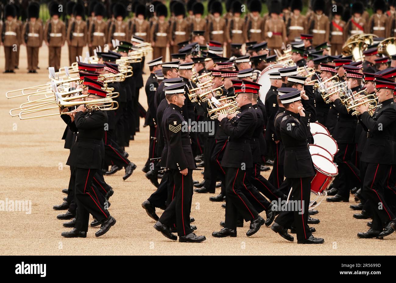 Troops of the Household Cavalry during the Brigade Major's Review, the ...