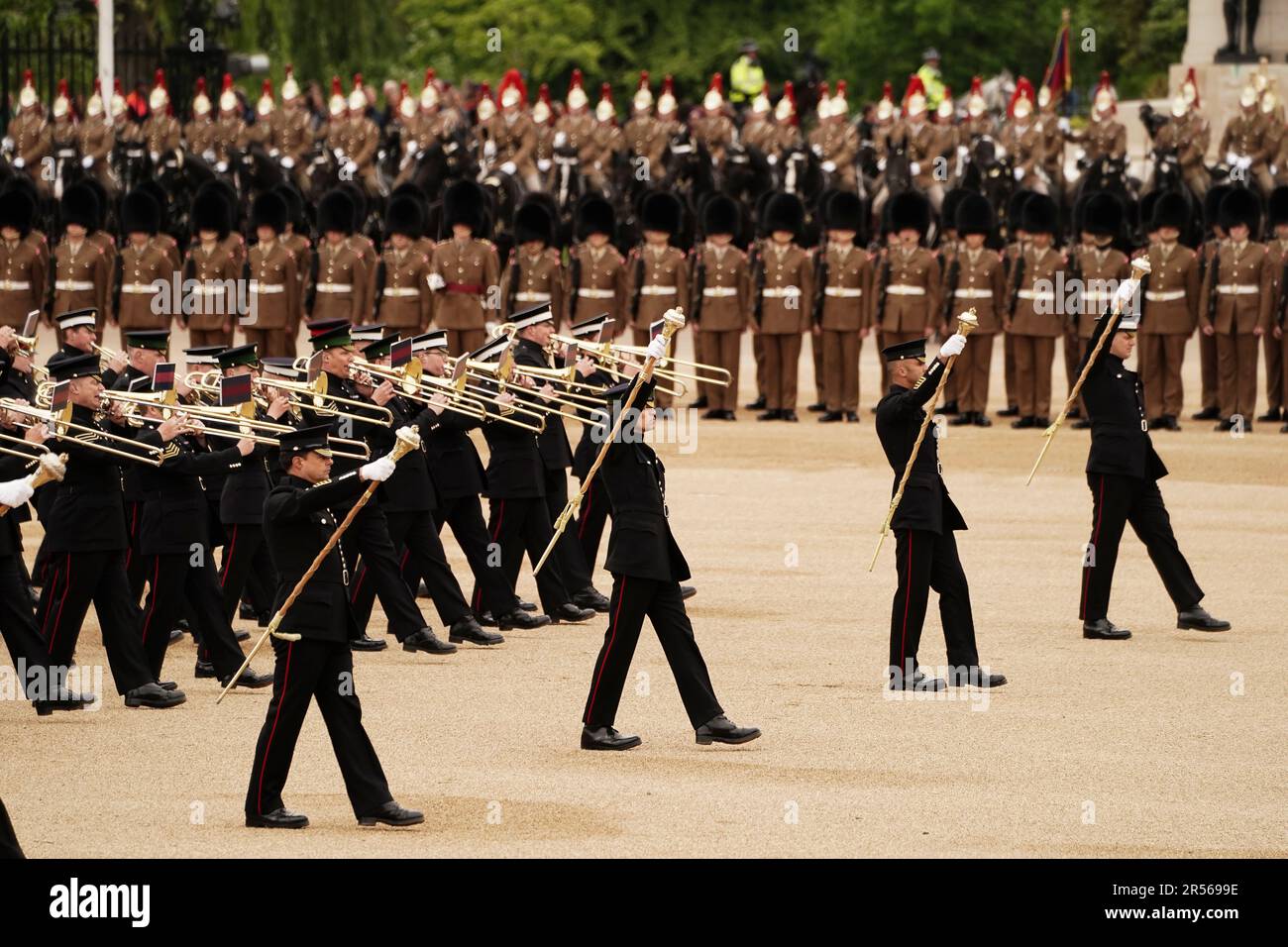 Troops of the Household Cavalry during the Brigade Major's Review, the ...