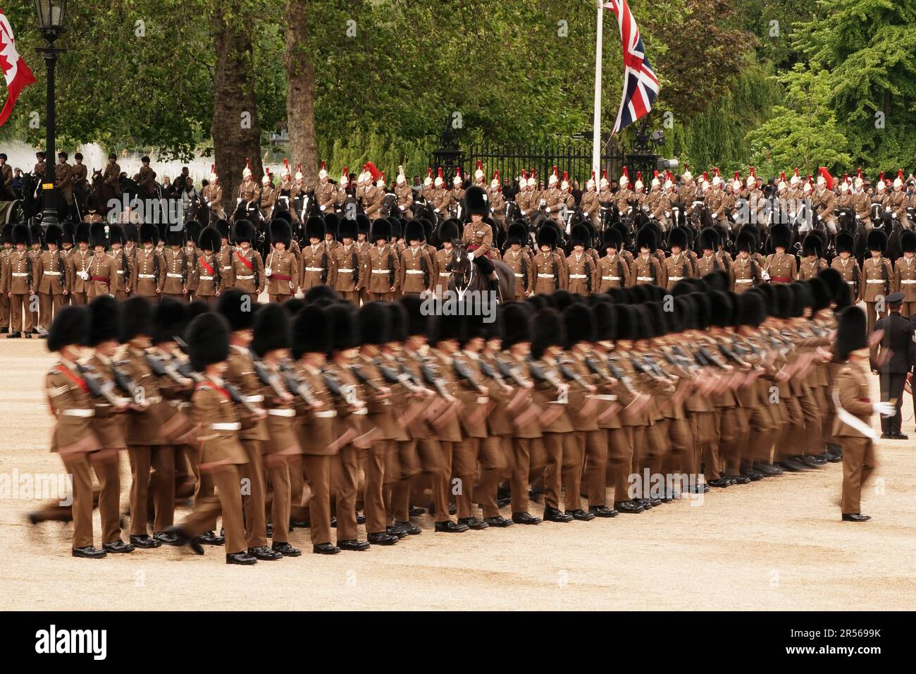 Troops of the Household Cavalry during the Brigade Major's Review, the ...
