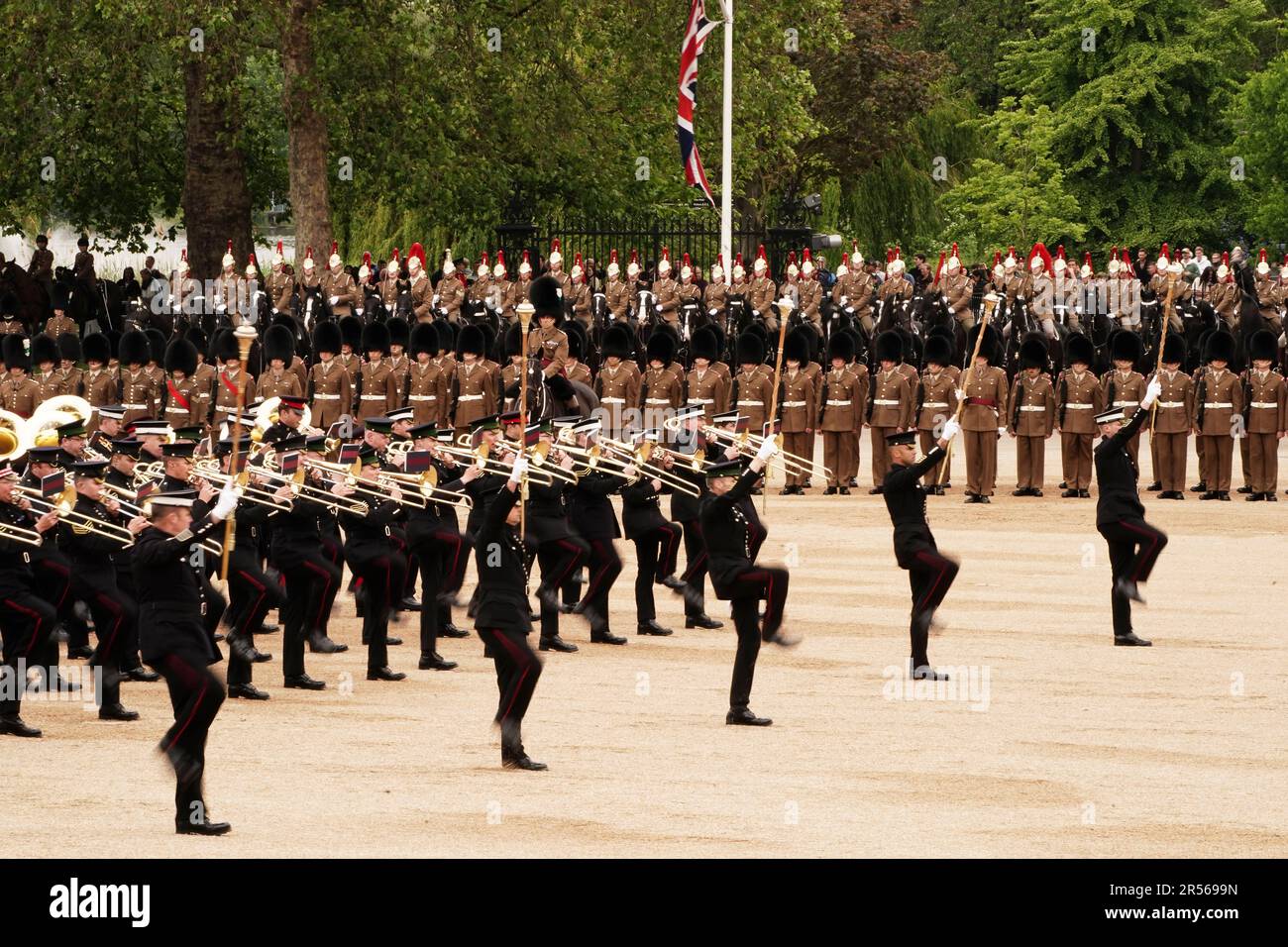 Troops of the Household Cavalry during the Brigade Major's Review, the ...