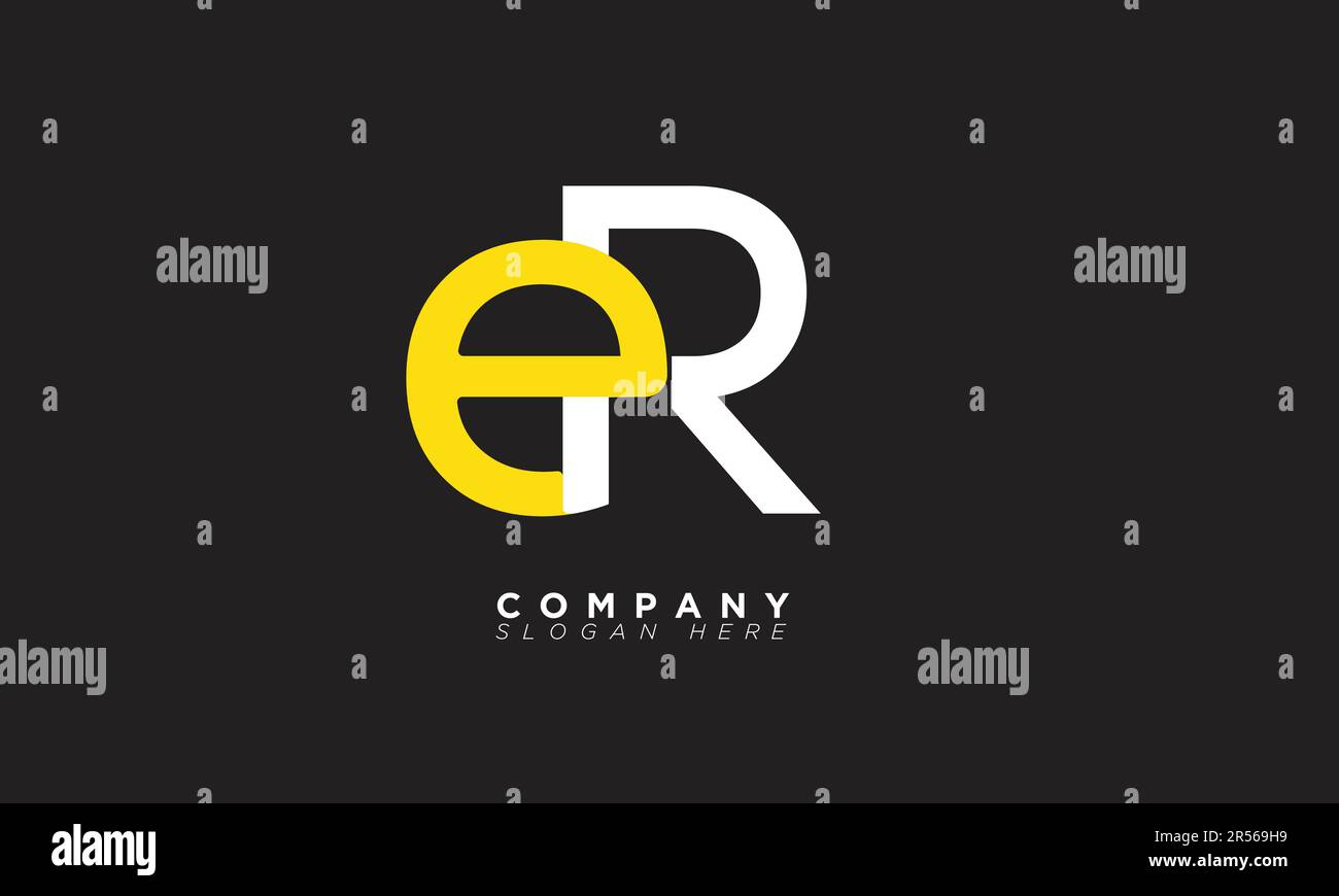 ER Alphabet letters Initials Monogram logo Stock Vector Image & Art - Alamy