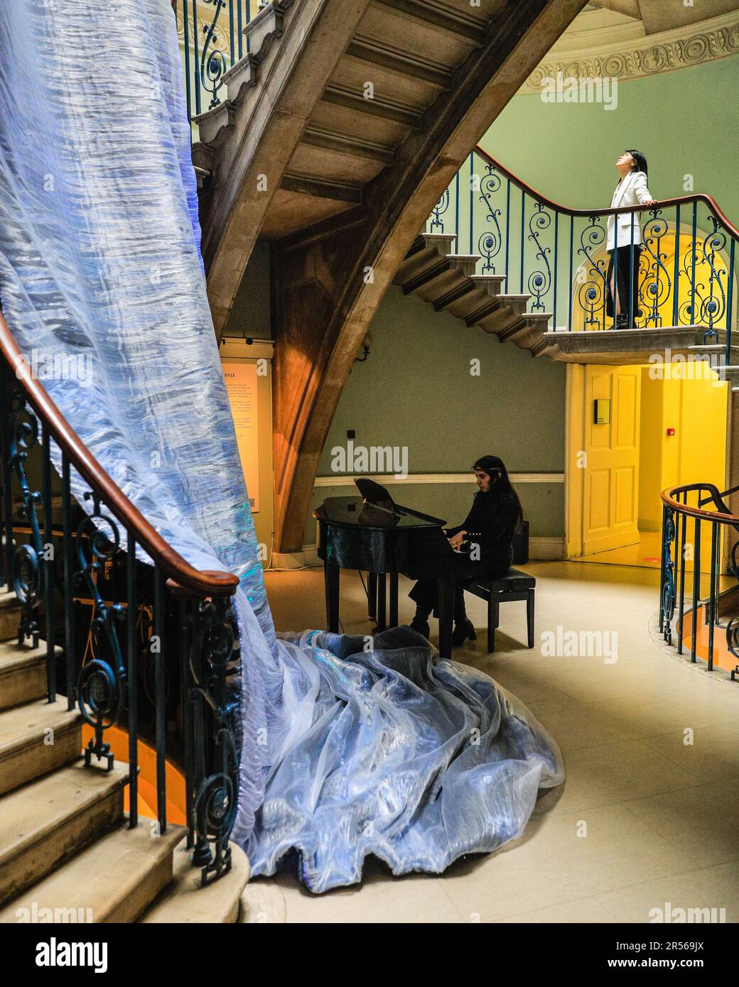 London, UK, 01st June 2023. A waterfall-like texture traverses the ...