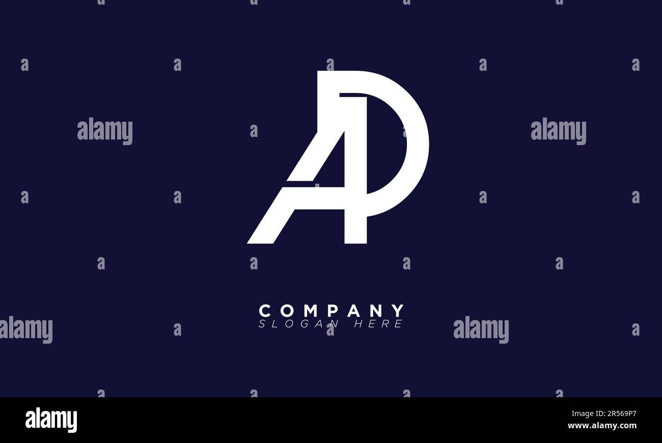 AD Alphabet letters Initials Monogram logo Stock Vector Image & Art - Alamy