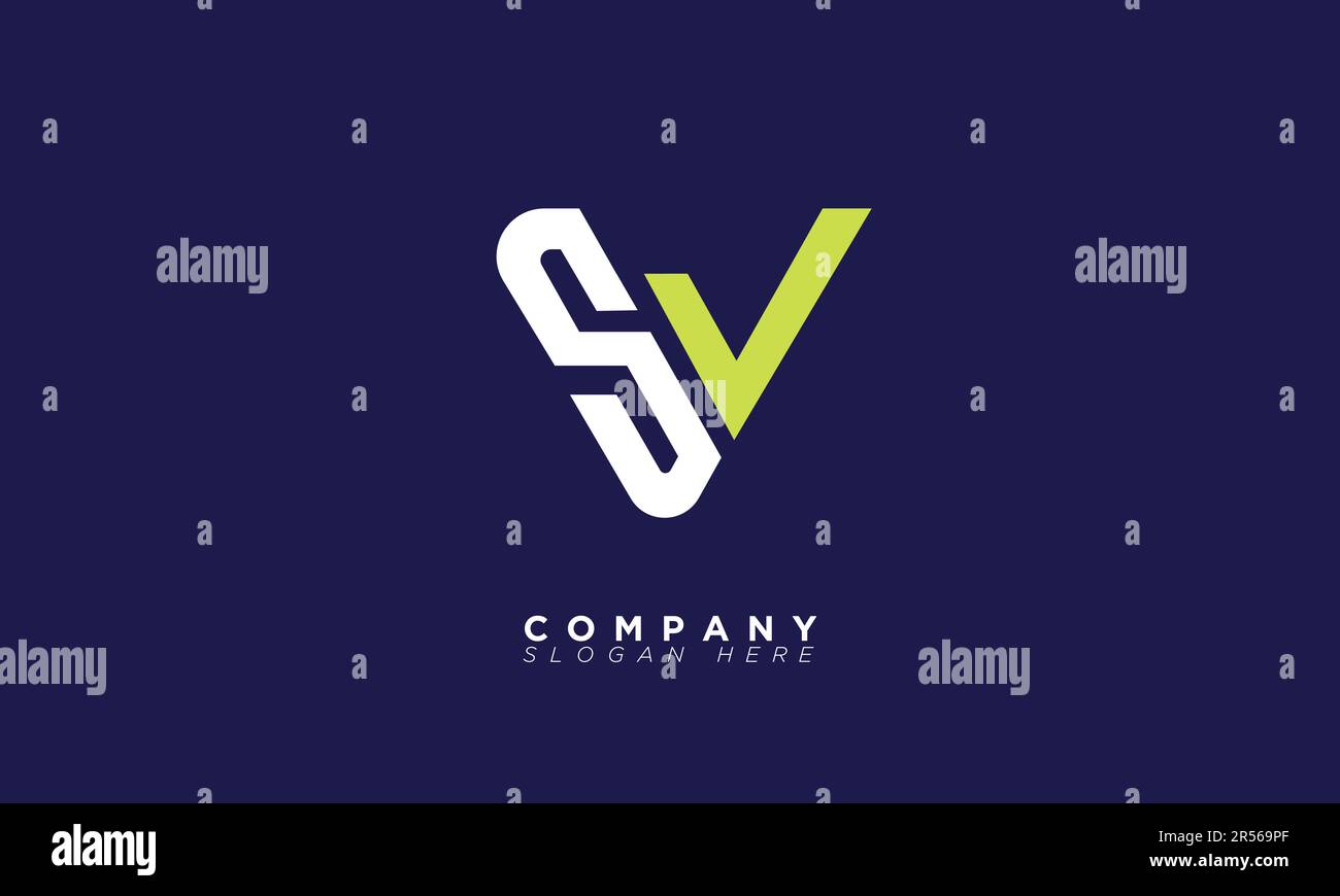 SV Alphabet letters Initials Monogram logo Stock Vector Image & Art - Alamy