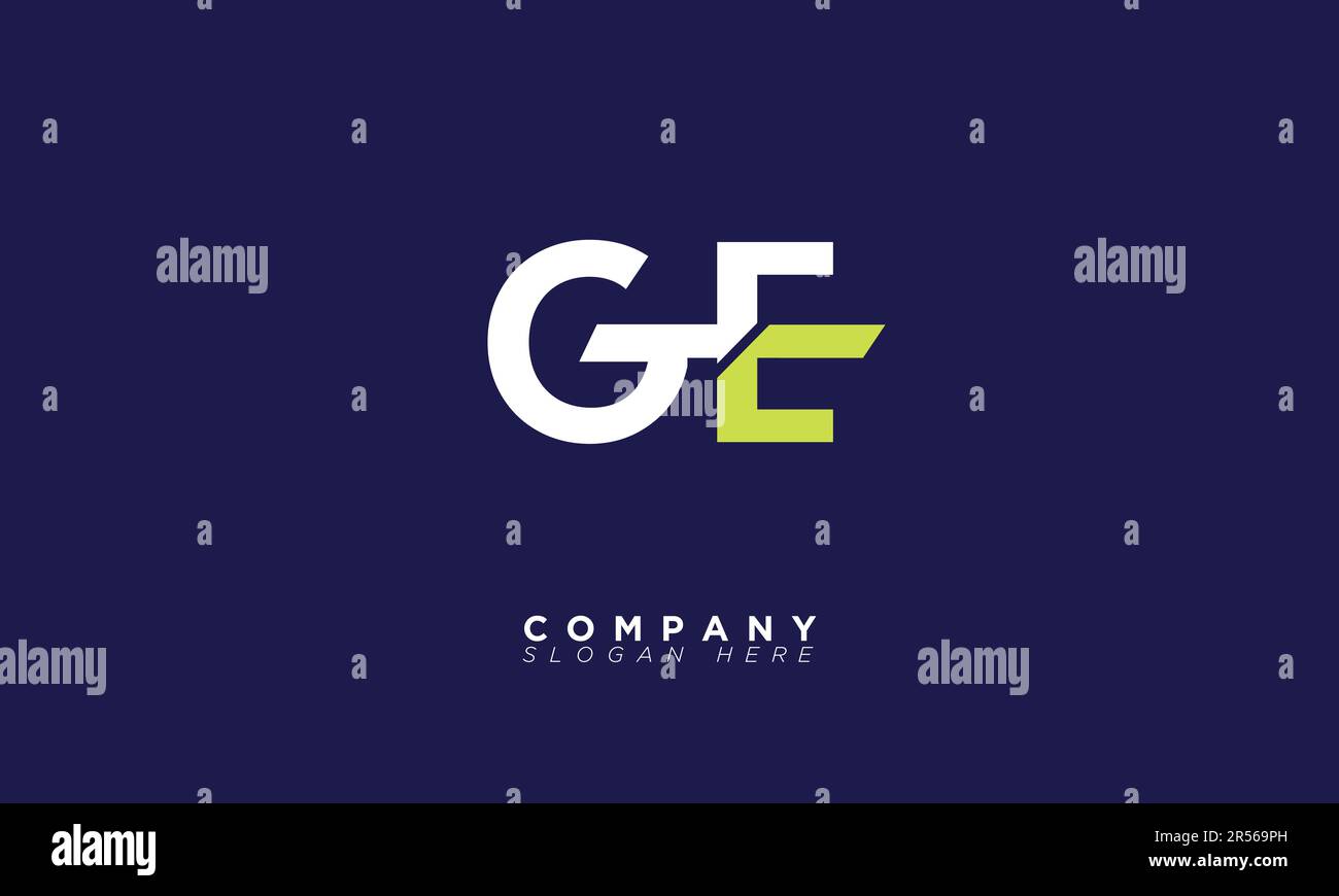 GE Alphabet letters Initials Monogram logo Stock Vector Image & Art - Alamy