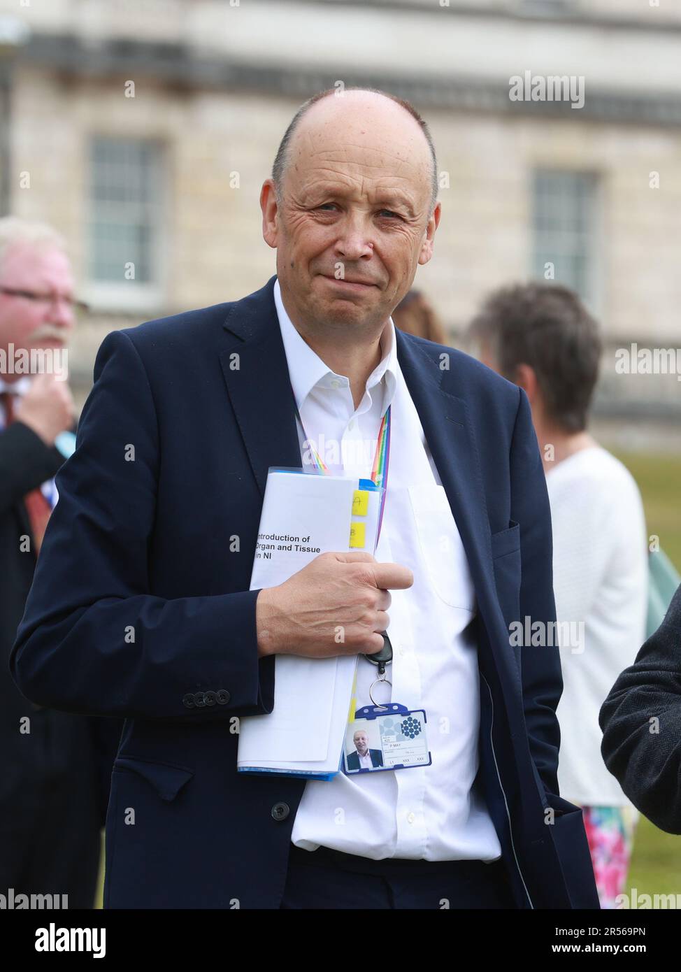 Department of Health permanent secretary Peter May outside the ...