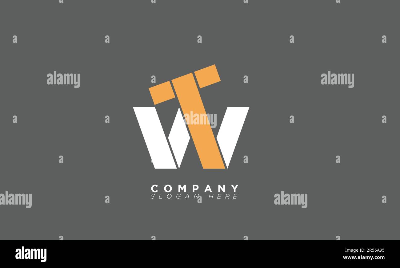 WT Alphabet letters Initials Monogram logo Stock Vector Image & Art - Alamy