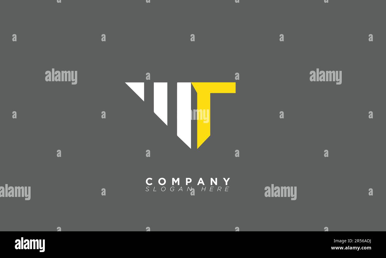 MT Alphabet letters Initials Monogram logo Stock Vector Image & Art - Alamy