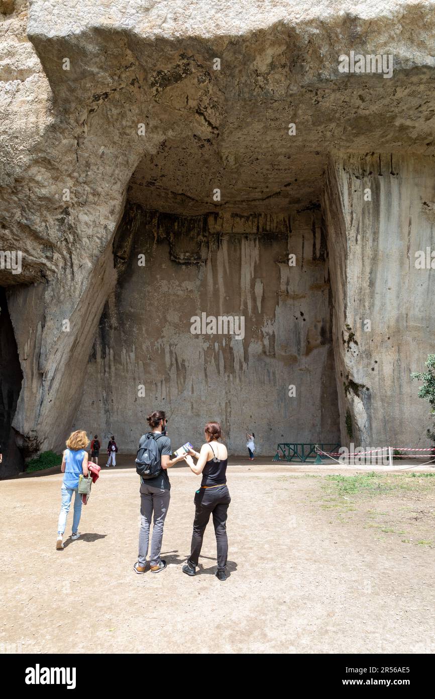 Grottos and Quarry at Neapolis Archaeological Park Syracuse Sicily ...