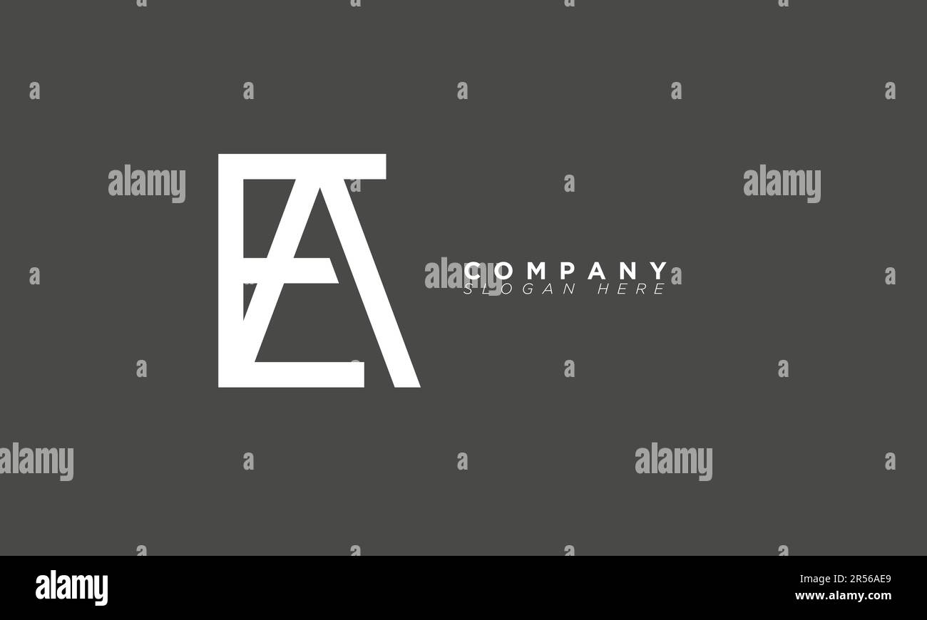 EA Alphabet letters Initials Monogram logo Stock Vector Image & Art - Alamy
