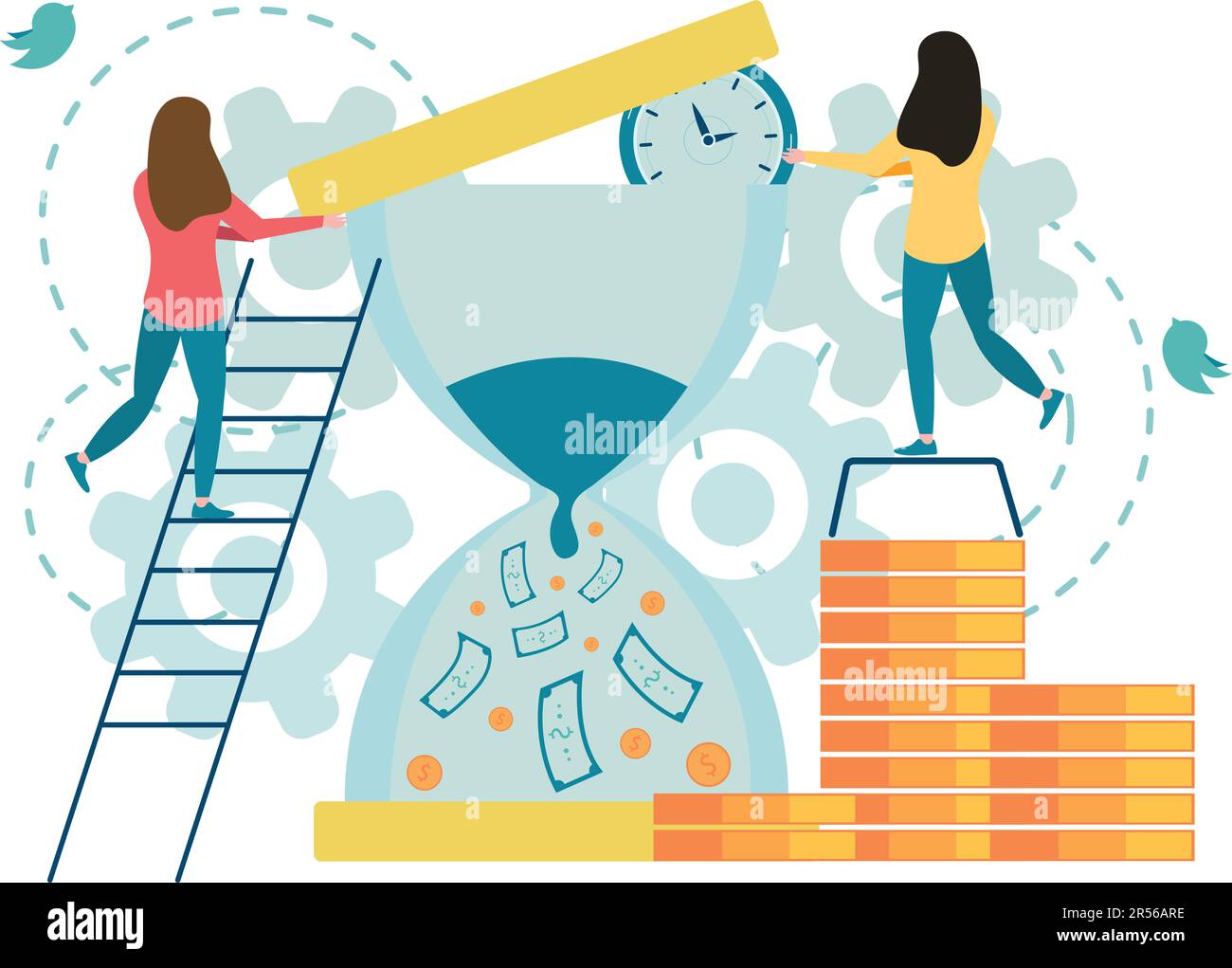 Hourglass illustration for projects hi-res stock photography and images ...