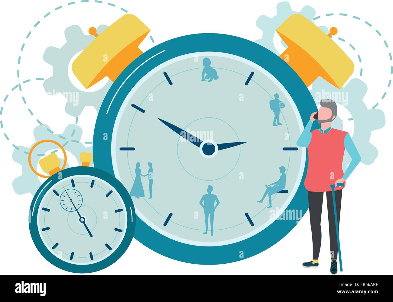 Time management. Time management. Projects and deadlines Stock Vector ...