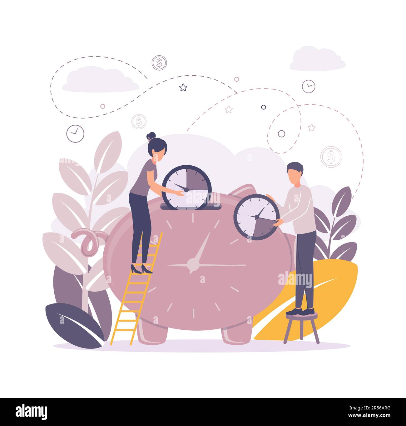 Time put Stock Vector Images - Alamy