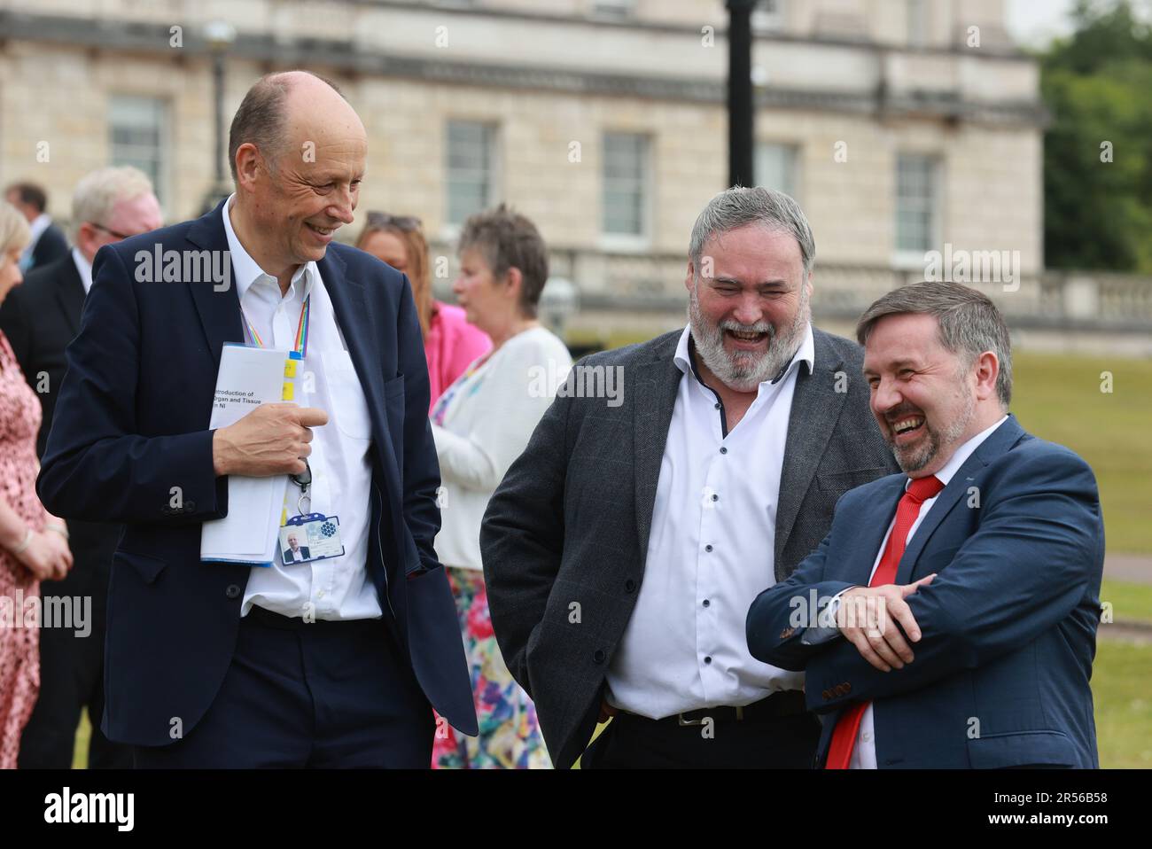 Mairtin Mac Gabhann and his six-year-old son Daithi Mac Gabhann with ...