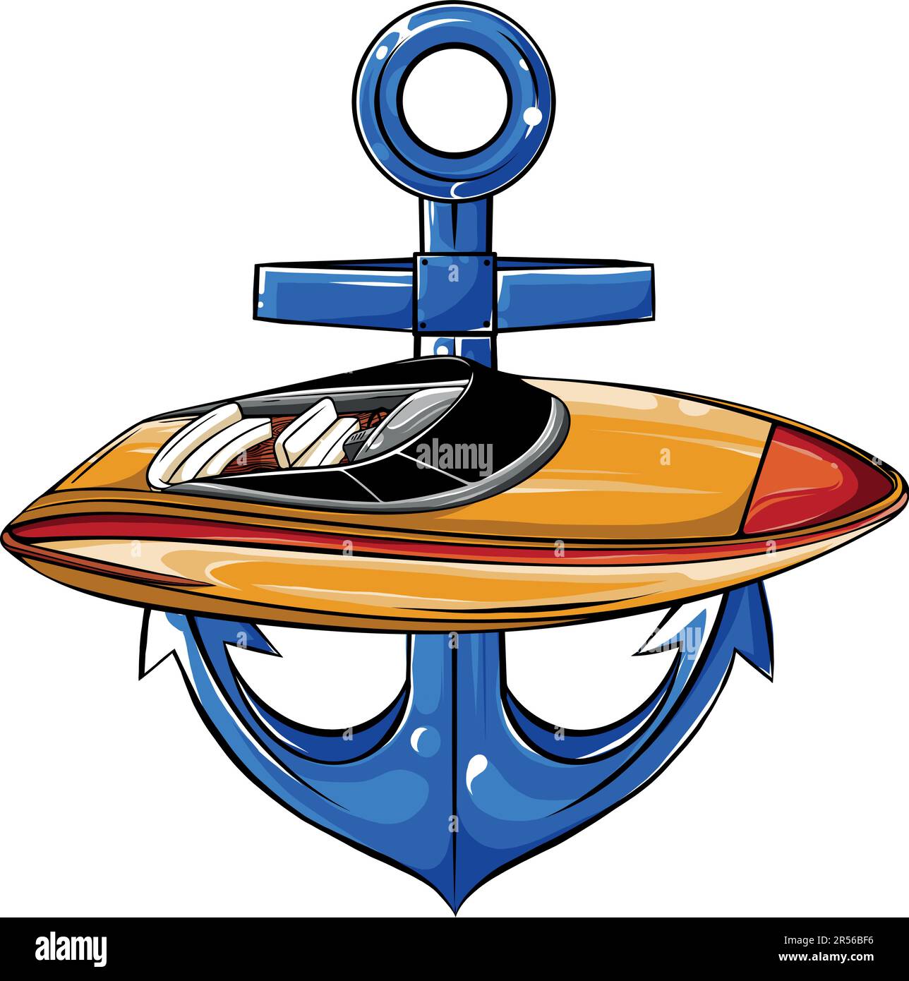 Ships yachts and boats icons set with navigation symbols flat isolated ...