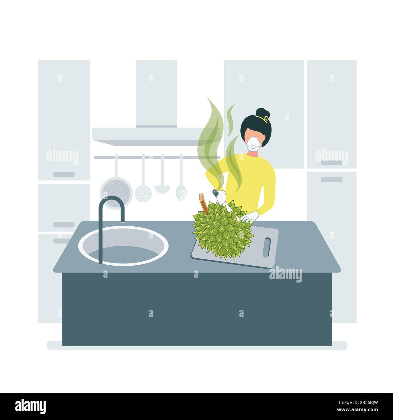 Bad smell kitchen Stock Vector Images - Alamy