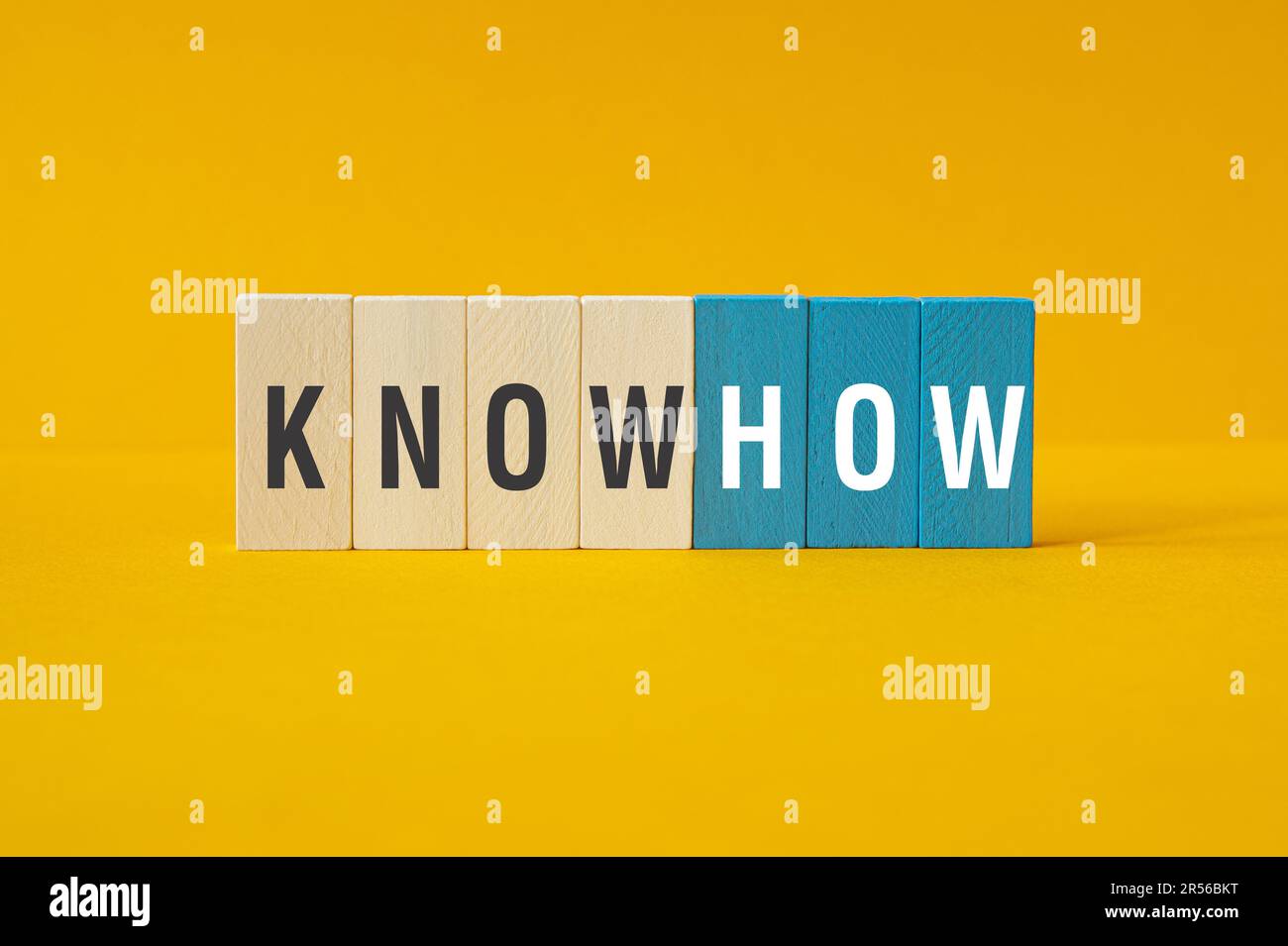 Know how - word concept on building blocks, text Stock Photo - Alamy