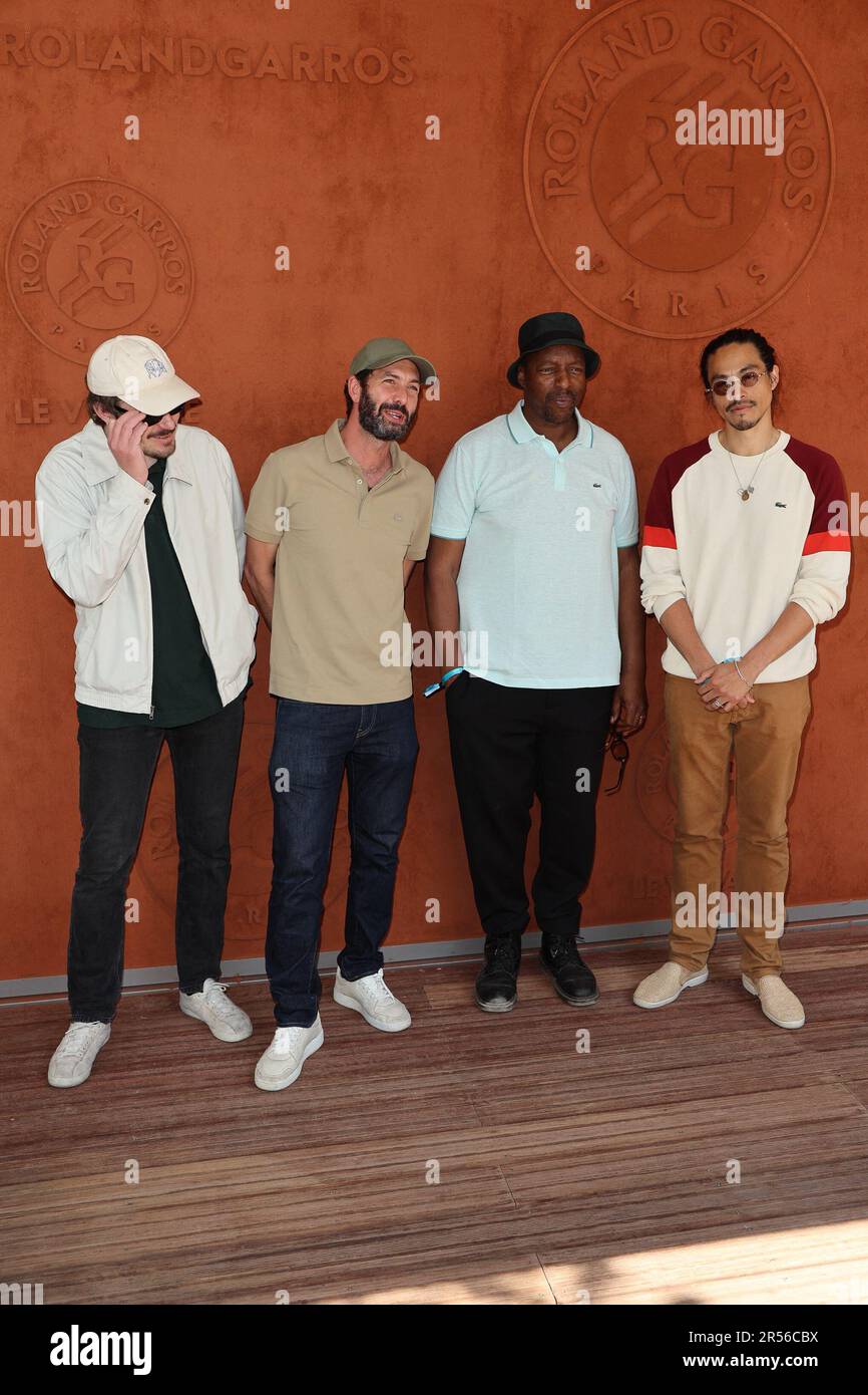 Paris, France. 01st June, 2023. Gary Farkas, Oxmo Pucino, Kim Chapiron ...