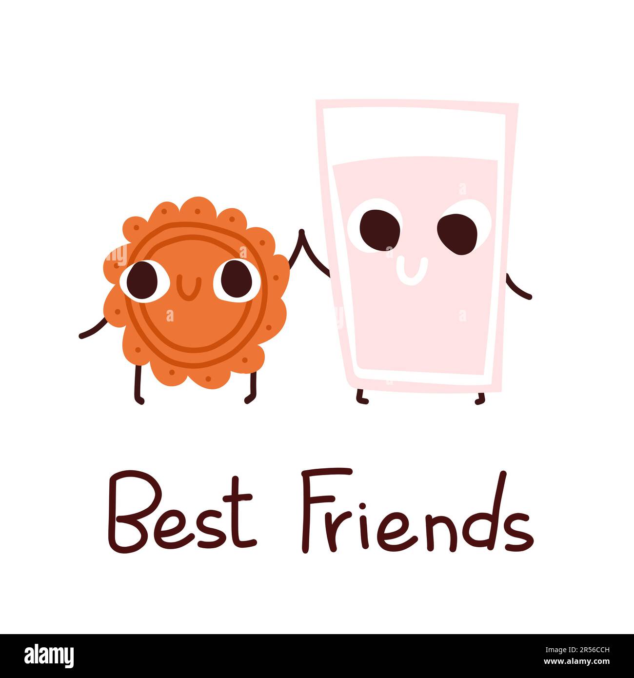 Milk cookie snack on Stock Vector Images - Alamy