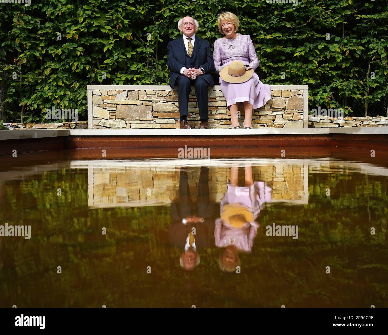 President Michael D Higgins and his wife Sabina take a seat in 'The ...