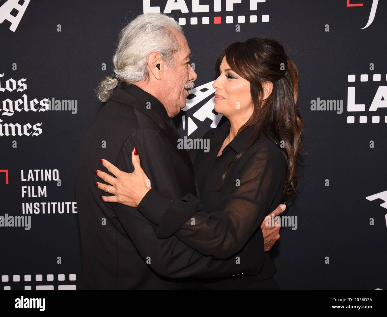 Hollywood, California, USA. 31st May, 2023. Edward James Olmos and Eva ...