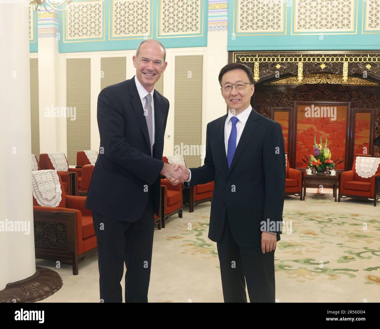 Beijing, China. 1st June, 2023. Chinese Vice President Han Zheng meets ...