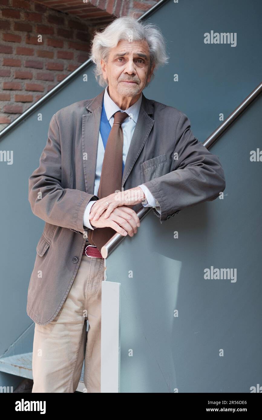 French photographer Bernard Plossu, attends the opening of the ...
