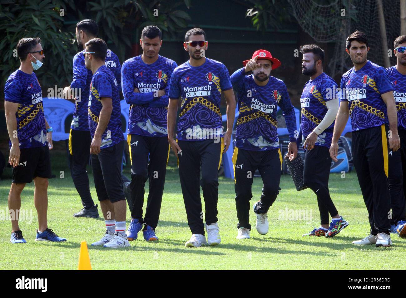 Rashid Khan, Afghanistan star player during Practice session at Sher-e ...