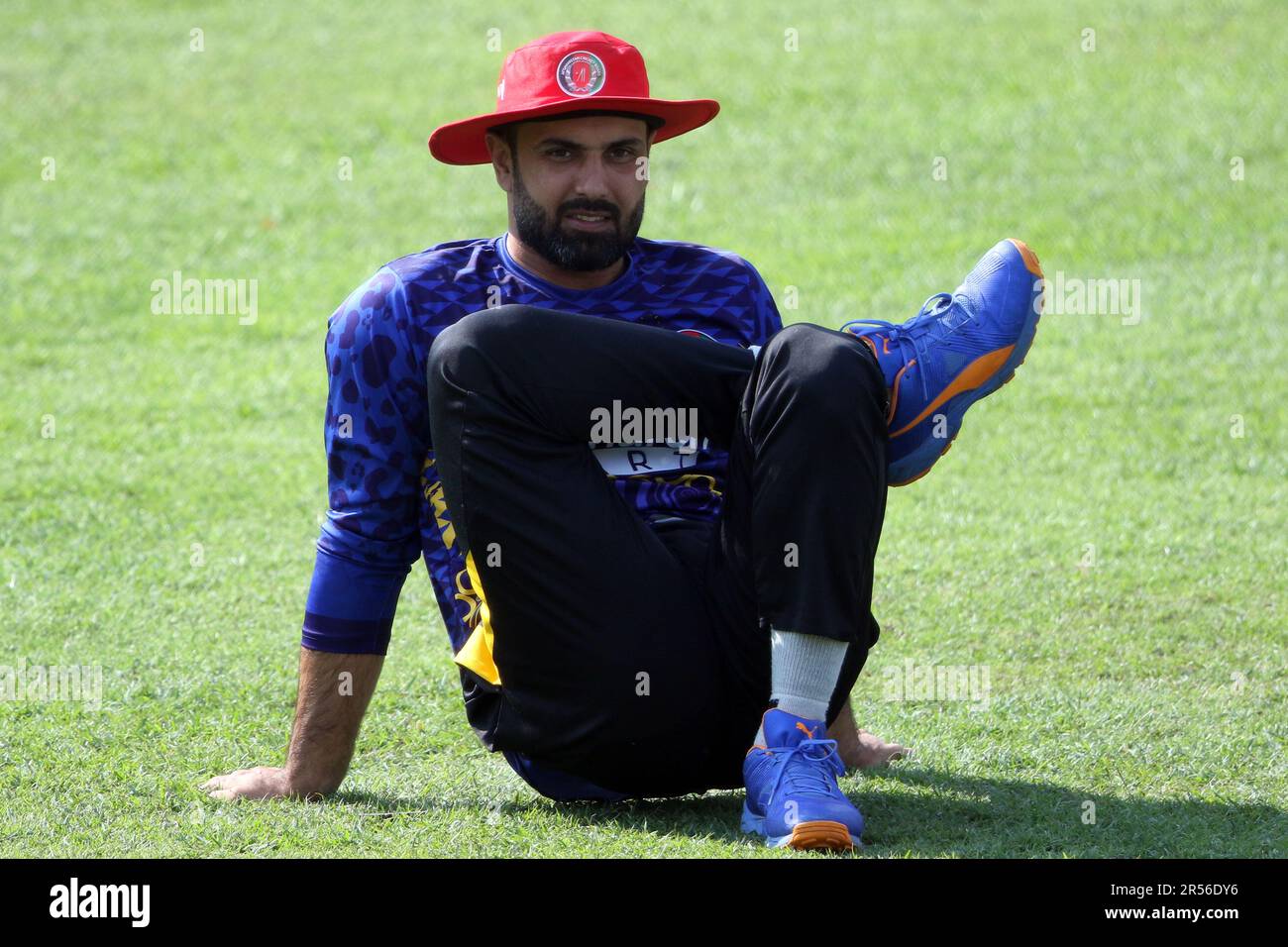 Mohammad Nabi, Afghanistan star player during Practice session at Sher ...