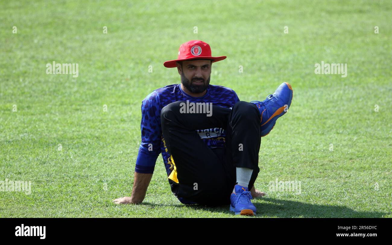 Mohammad Nabi, Afghanistan star player during Practice session at Sher ...