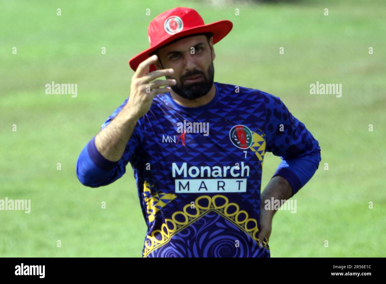 Mohammad Nabi, Afghanistan star player during Practice session at Sher ...