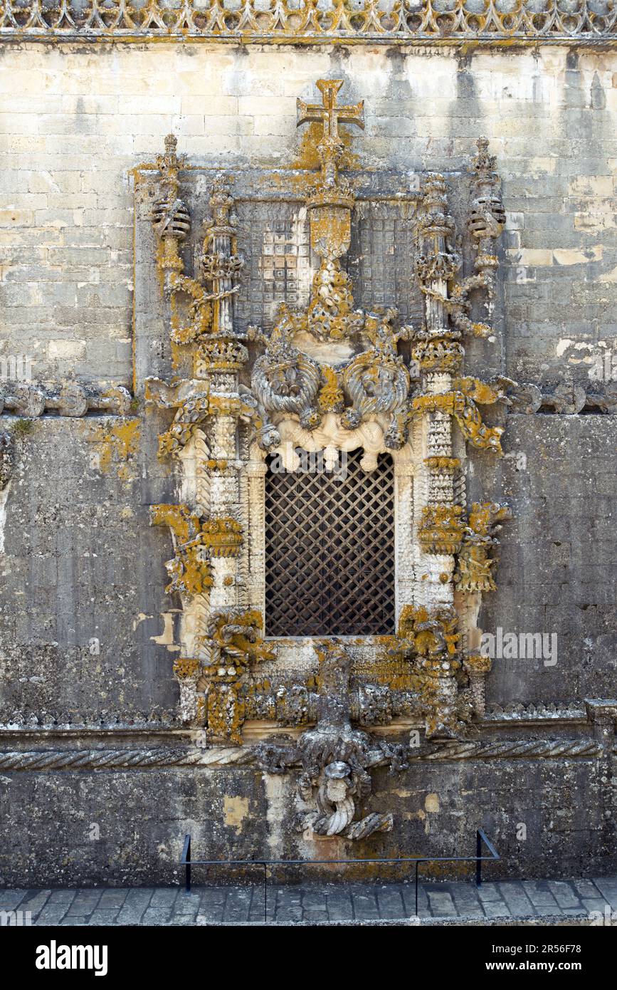 Window Chapter House Of The Convento Do Cristo, Manueline Style, the ...